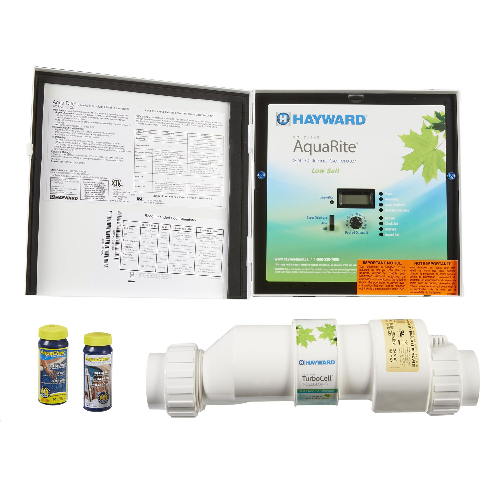 Générateur de chlore au sel Aquarite faible teneur en sel | Trévi ...