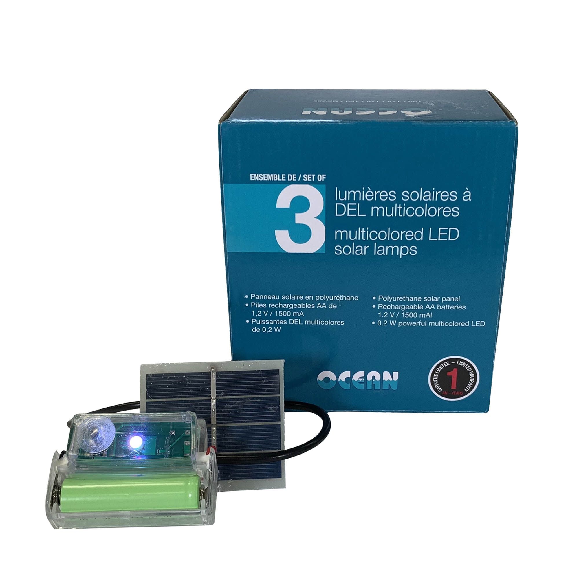 Mlticolored LED solar lamps | Trevi – Magasins Trevi inc.
