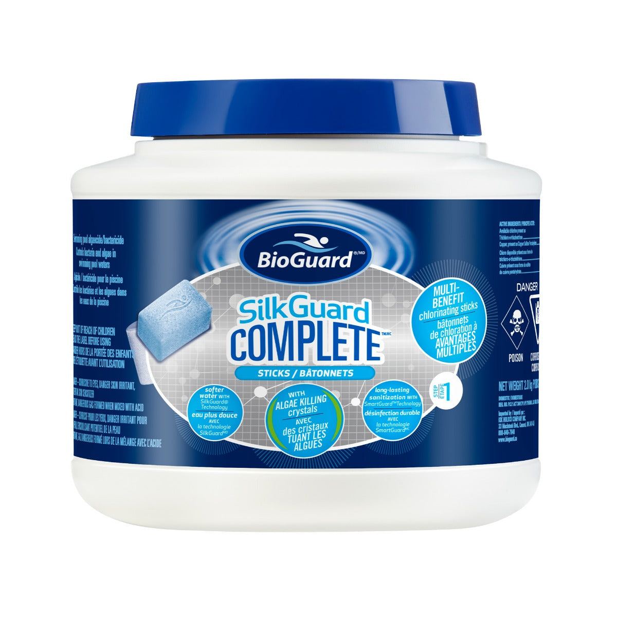 Bâtonnets de chlore pour piscine silkguard complete - BIOGUARD ...