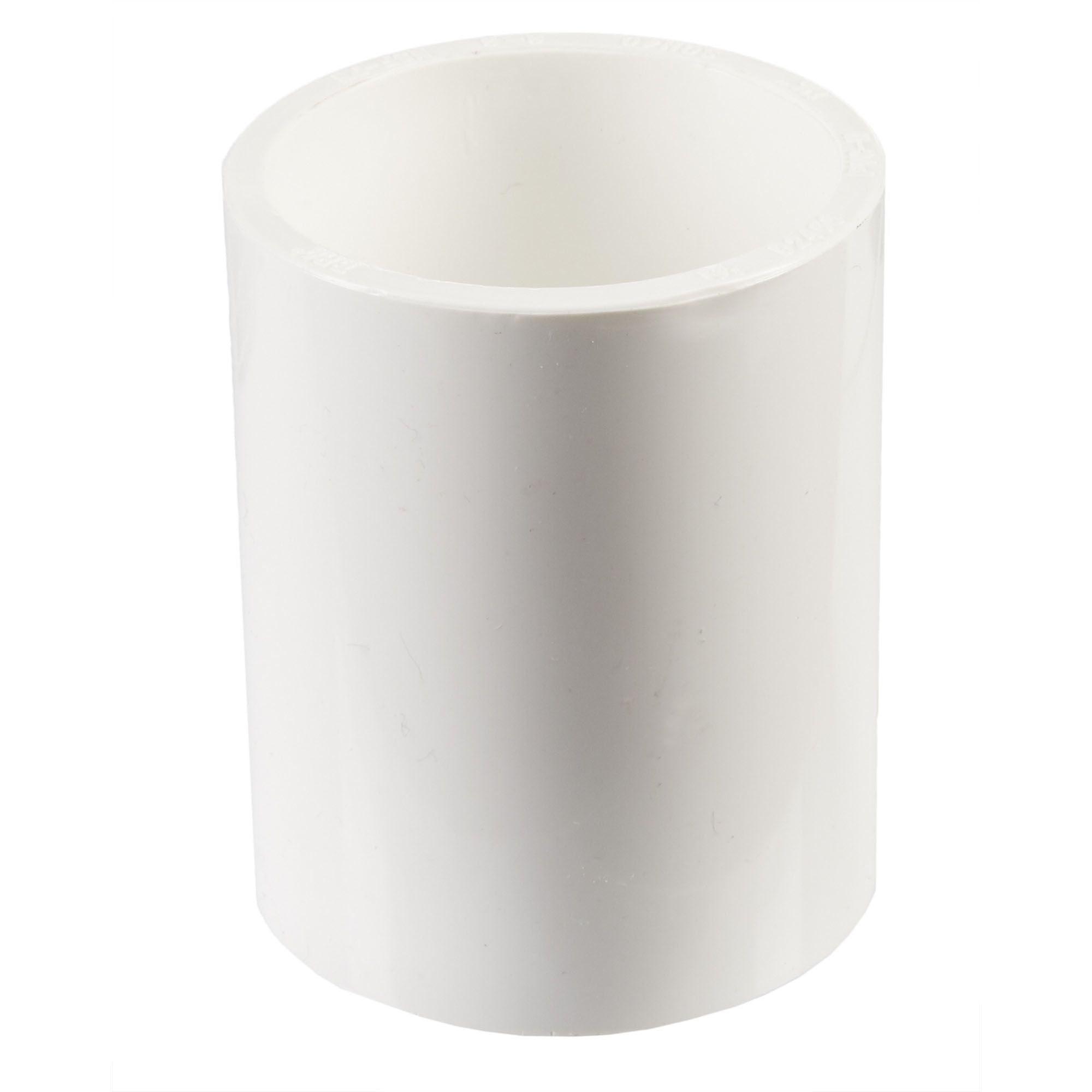 1 1/2" Coupling Slip x Slip Sch 40 Fitting White. 429-015. | Trevi ...