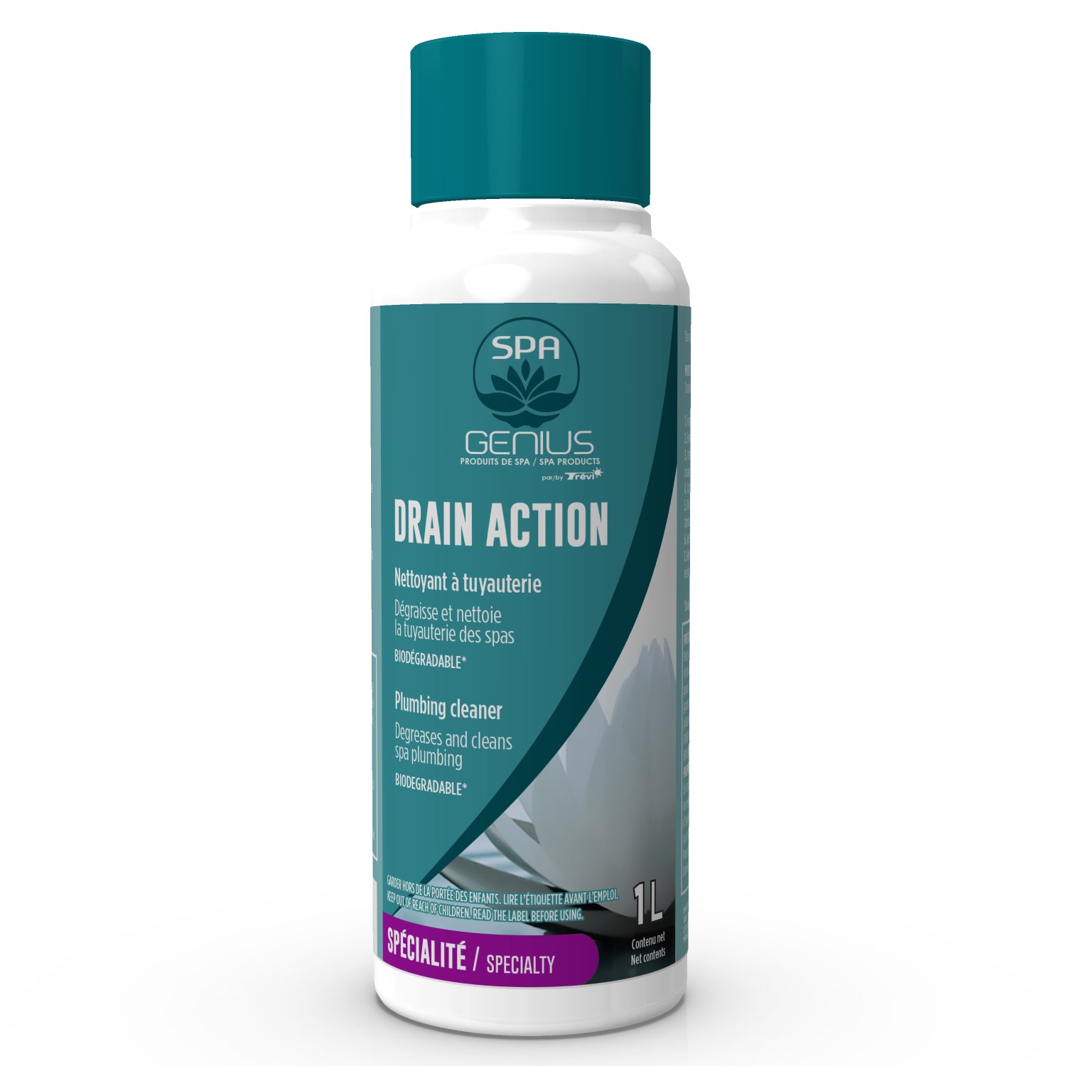Nettoyant de tuyauterie pour spa - Drain action 1L – Magasins Trevi inc.