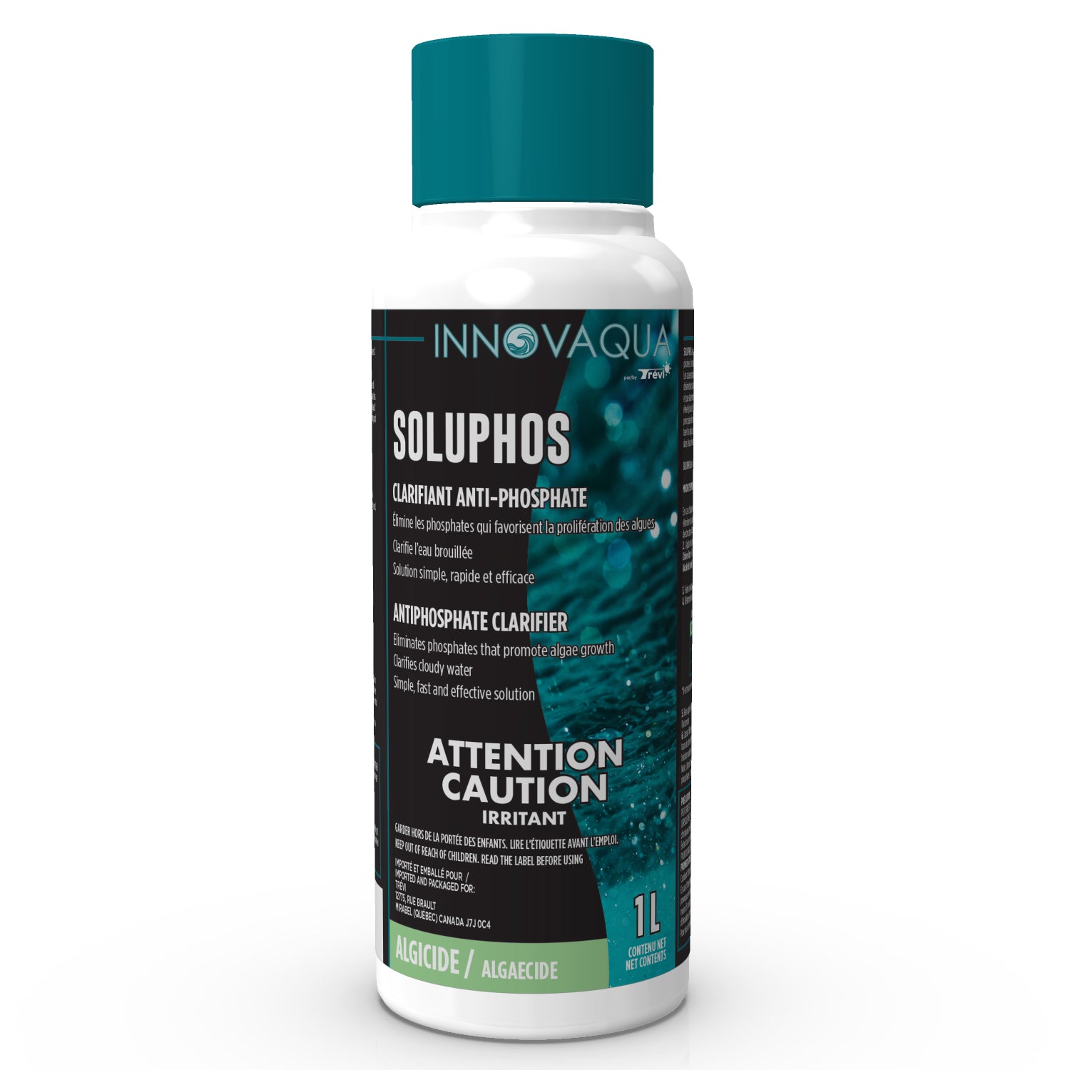 Antiphosphates pour piscine - Soluphos 1L – Magasins Trevi inc.