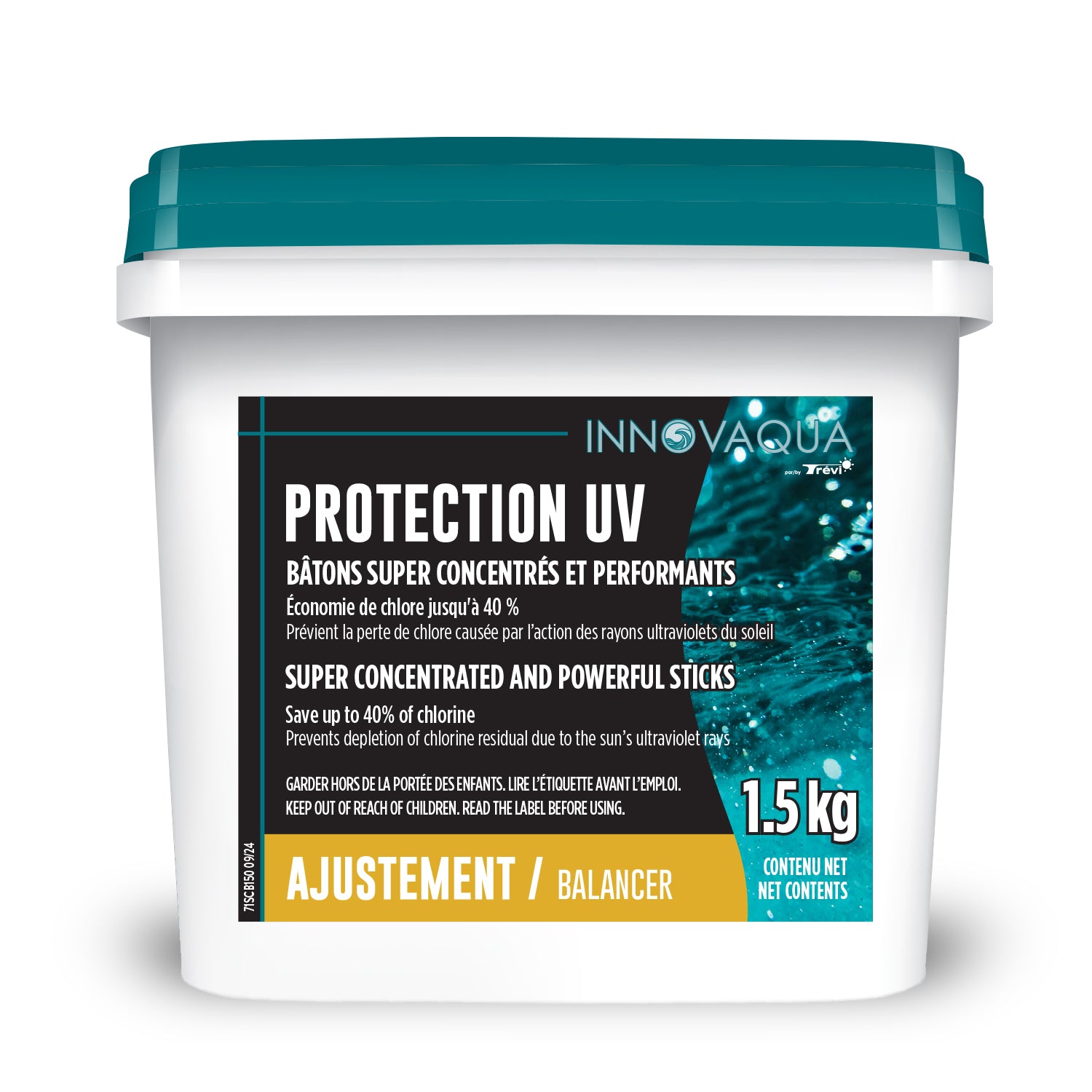 Stabilisateur de chlore pour piscine - Protection uv 1.5KG – Magasins ...